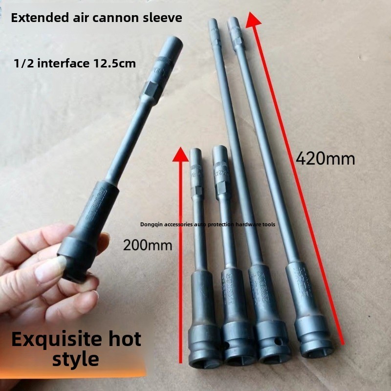 High-strength extended thin-walled socket lithium battery wrench ...