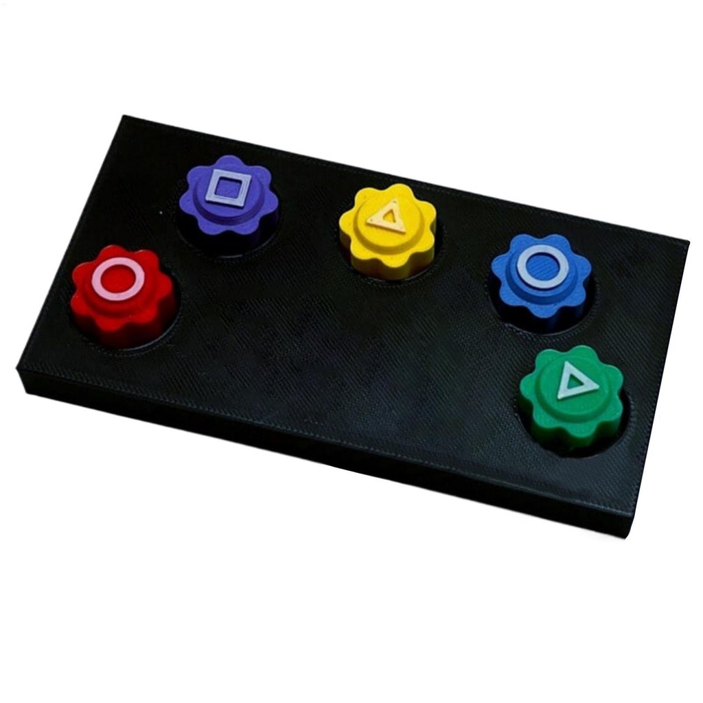 For Squid Games Stone Storage Rectangular Tray Rock Storage Organizer ...