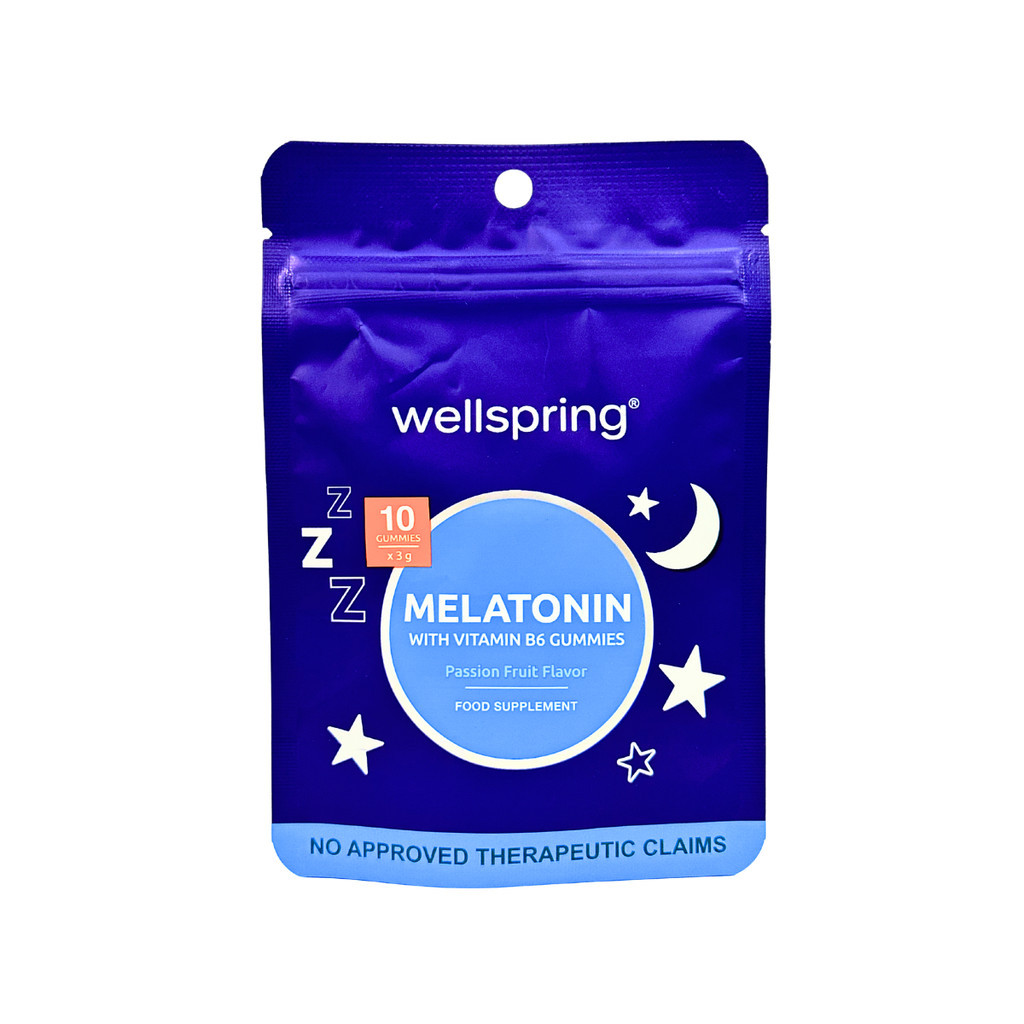 Wellspring Melatonin With Vitamin B6 Gummies Pouch 10gums by Natasha co ...