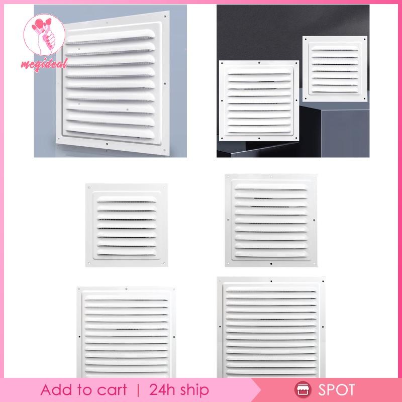 [MEGIDEAL] Air Vent Cover White Aluminum Alloy Square Air Return Grill ...