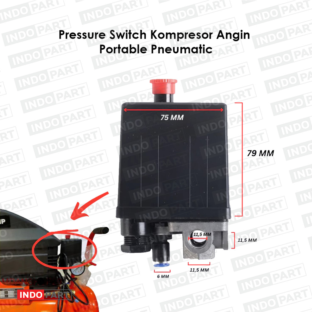 Portable Automatic Pressure Switch for Air Compressor | Pneumatic ...