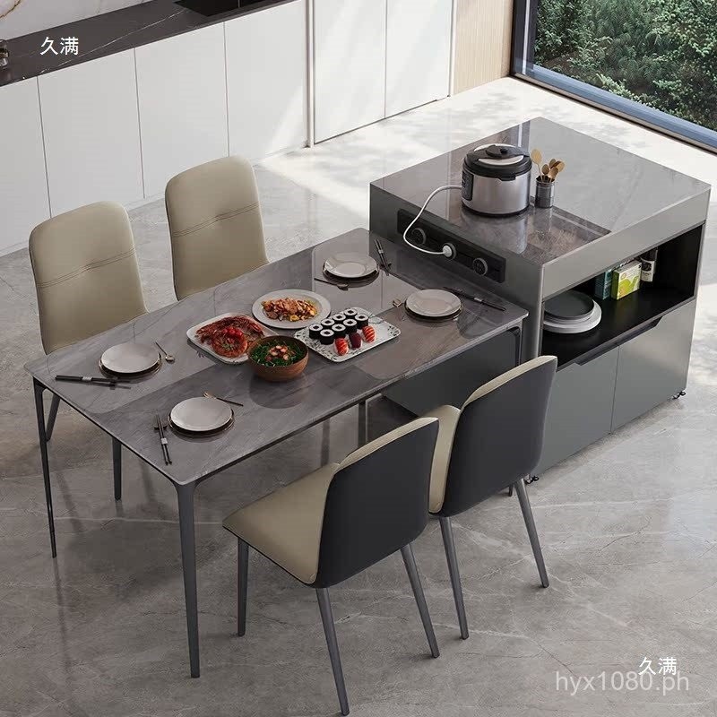 Independent Island Table Dining Table Kitchen Sideboard Bar Table Light ...