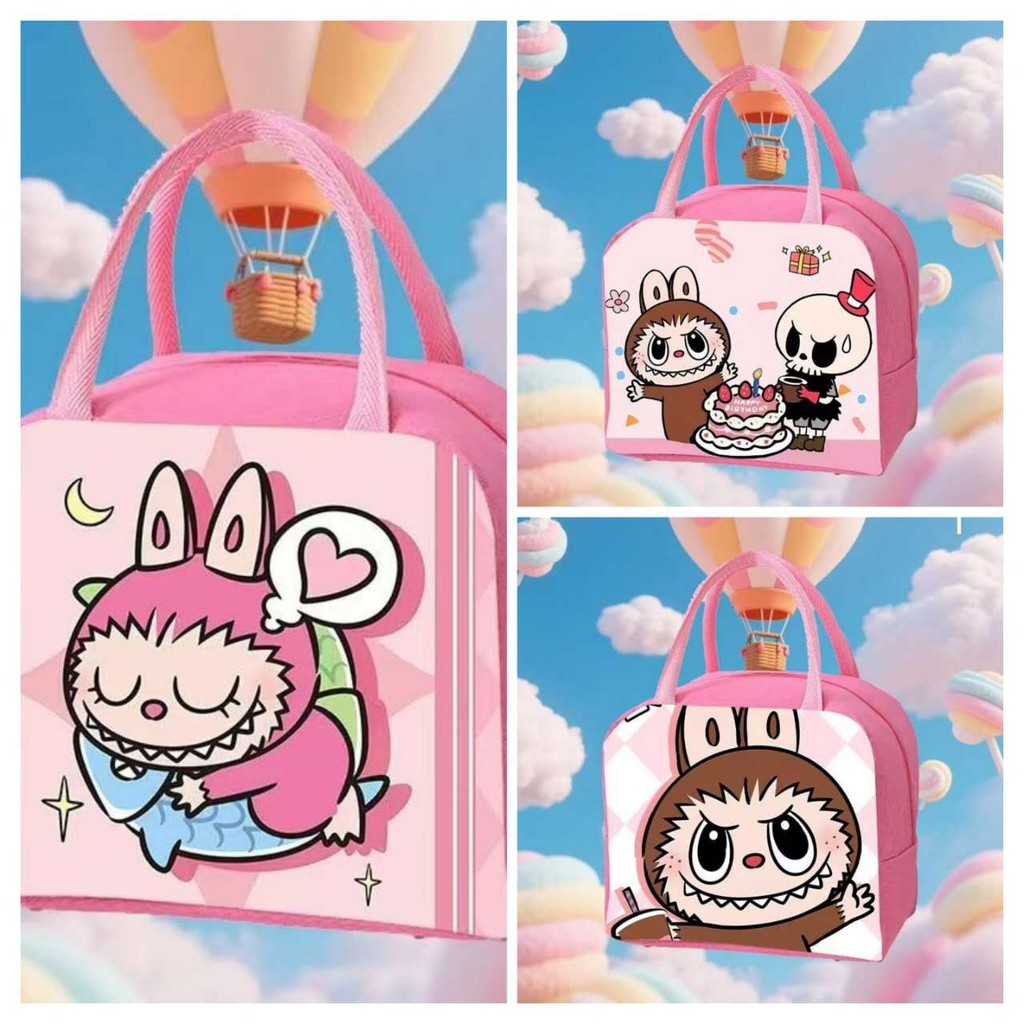 Labubu Kids New Thermal Bag Fresh Cooler Bags Waterproof Nylon Portable ...