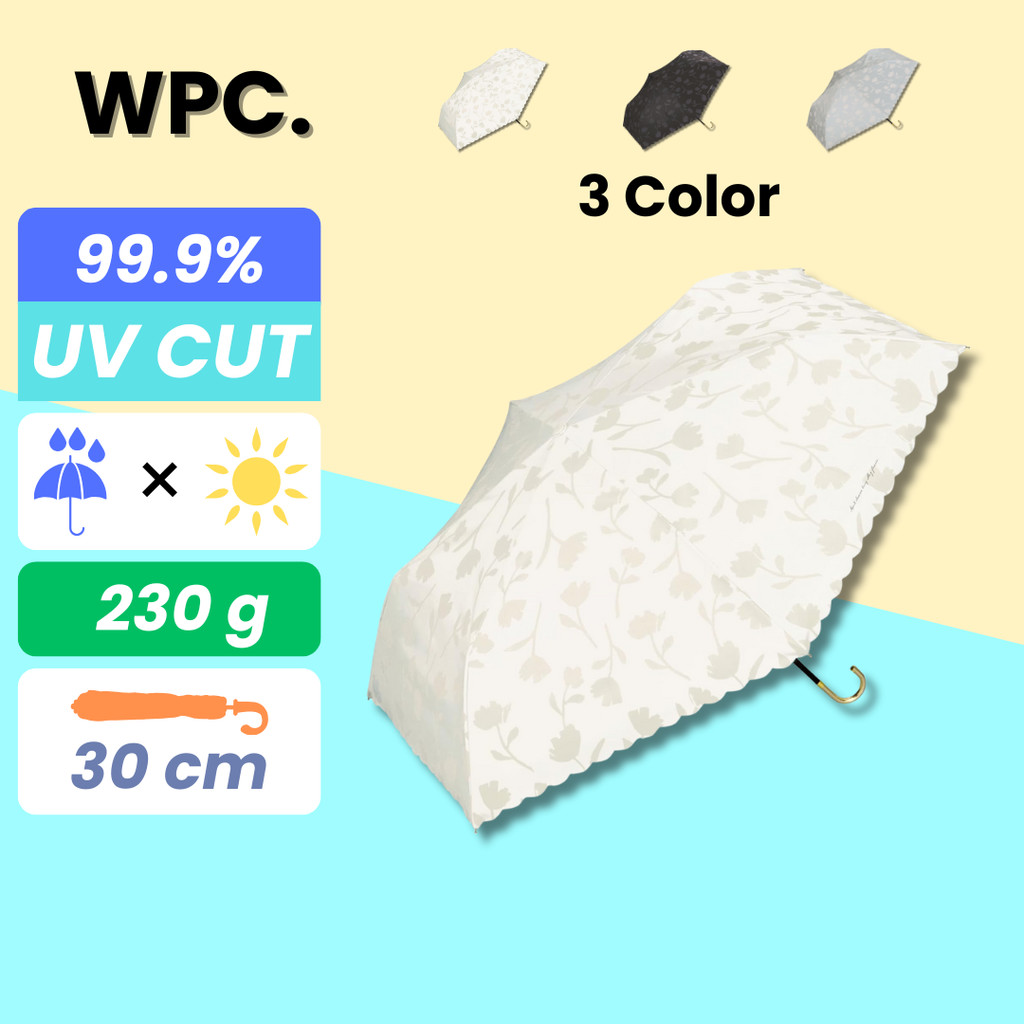 Wpc Mini UV Protection Flower Shadow Umbrella Stylish Cute Women 55cm ...