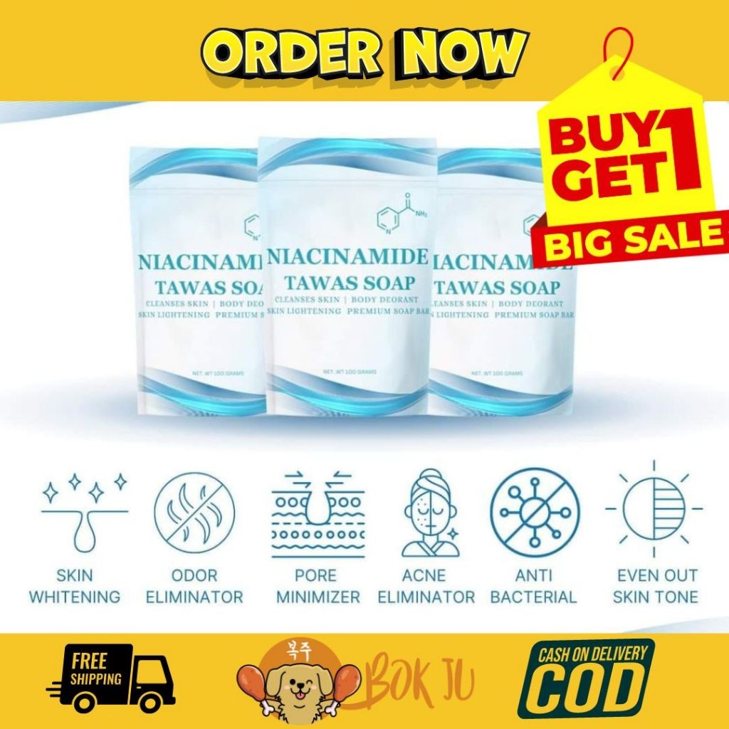 Buy 1 Take 1 Niacinamide Tawas Soap 130g | Shopee Philippines