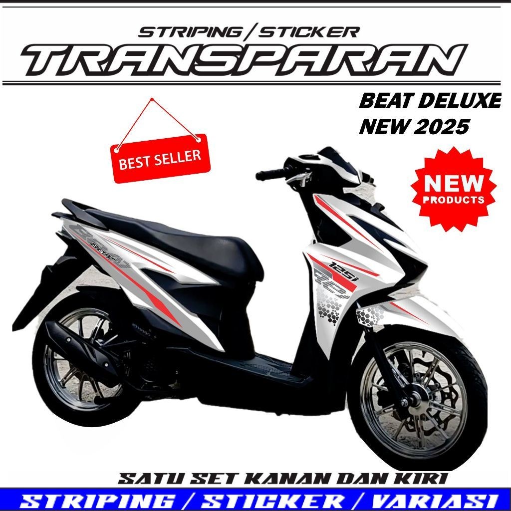 VARIATIONS STICKER STRIPING MOTORCYCLE TRANSPARENT VARIATIONS HONDA ...
