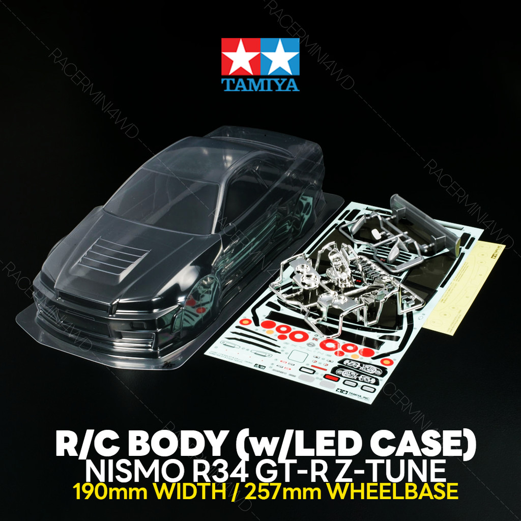 TAMIYA 1/10 R/C Nismo R34 GT-R Z-Tune Body Parts Set (257mm) 51246 ...