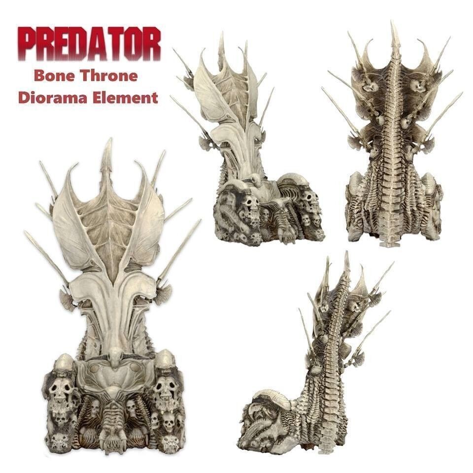 Predator Clan Leader Bone Throne Diorama Element for Action Figures ...