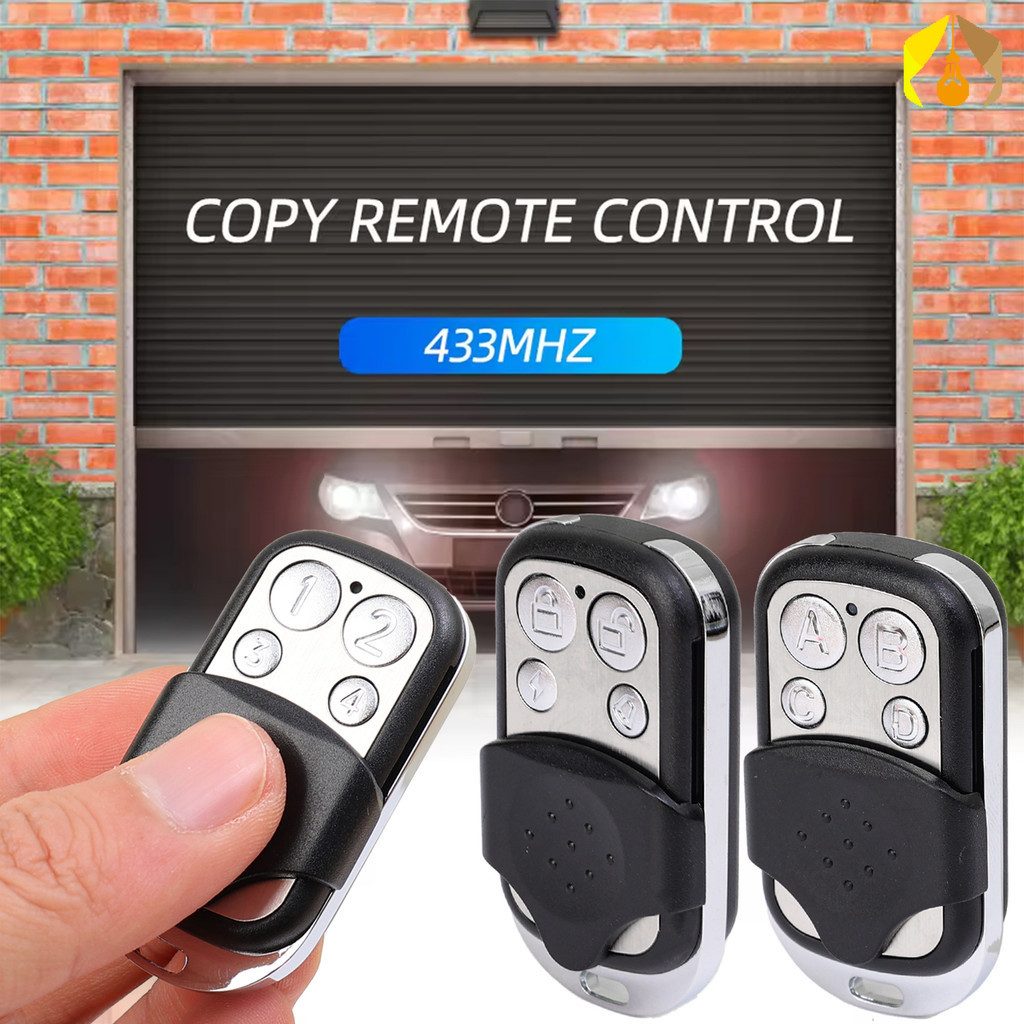 Universal 4 Buttons Gate Garage Door Opener Remote Control - 433MHz ...