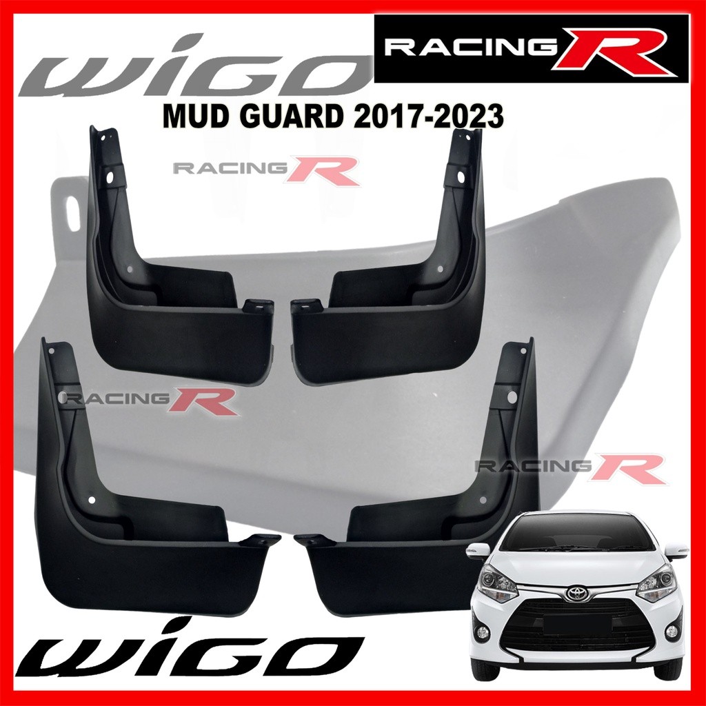 Toyota Wigo 2017 to 2022 OEM Mudguard w/ 8PCS SCREWS Mud Flaps Splash ...