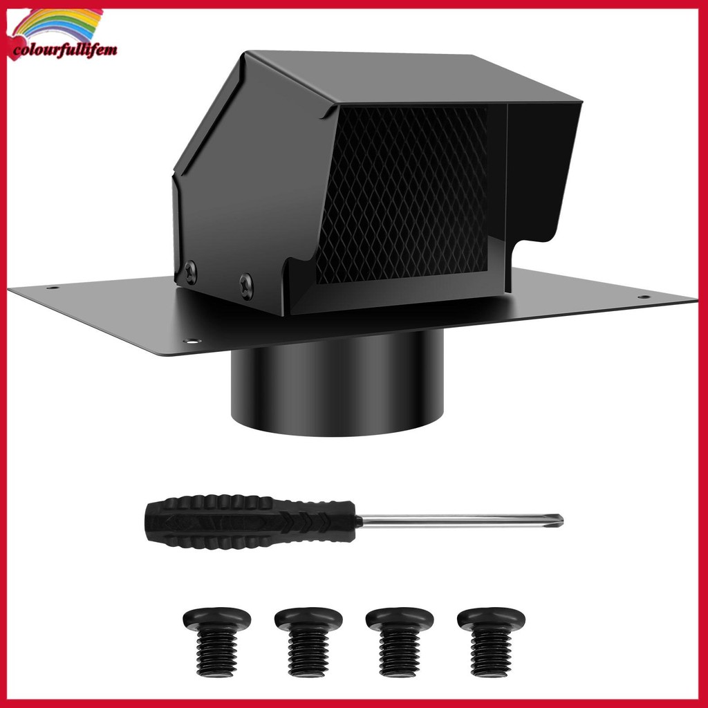 Roof Vent Cap 4 Inch 430 Stainless Steel Roof Dryer Vent Removable Roof ...