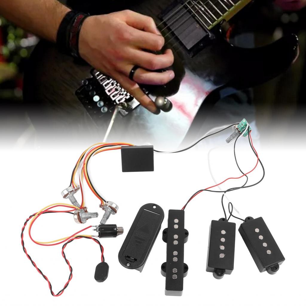 Bass Preamp Pickup Simple Operation Wiring Circuit Metal Plastic for ...