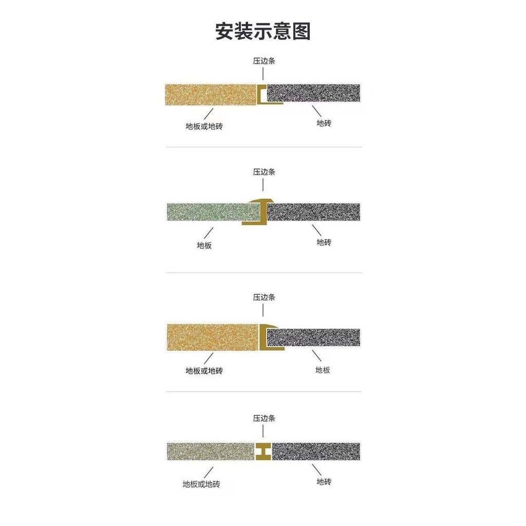 Z Snap Button Strip Natural Marble Floor Edge Strip Brushed Brass Edge ...