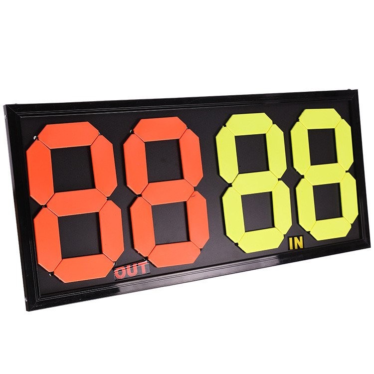 4Double-Sided Manual Substitution Sign for Soccer Matches2Position ...