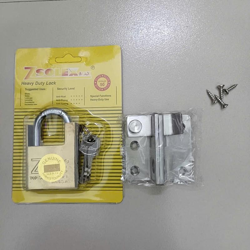 [LARGE Lock] Door lock and latch Combo, lock and latch set, anti-cut ...