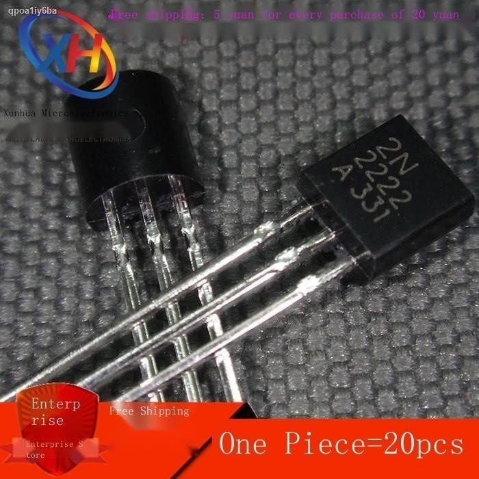 New 2N2222 2N2222A transistor TO-92 0.6A/30V NPN low power (20 pieces) | Shopee Philippines
