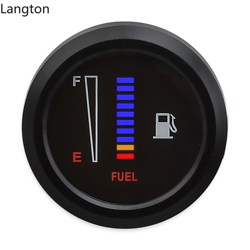 Universal 12V/24V 2" 52mm Ultra Thin Car Motorcycle Fuel Level Meter ...