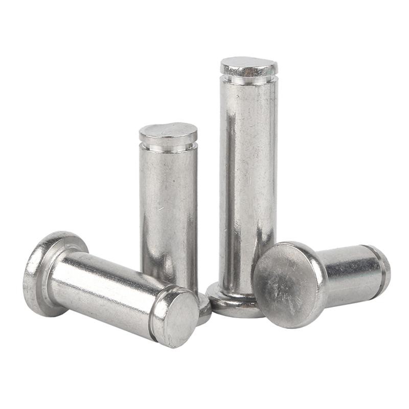 Pi 304 Stainless Steel Flat Head with Slot Pin Shaft Circlip Pin Nail ...