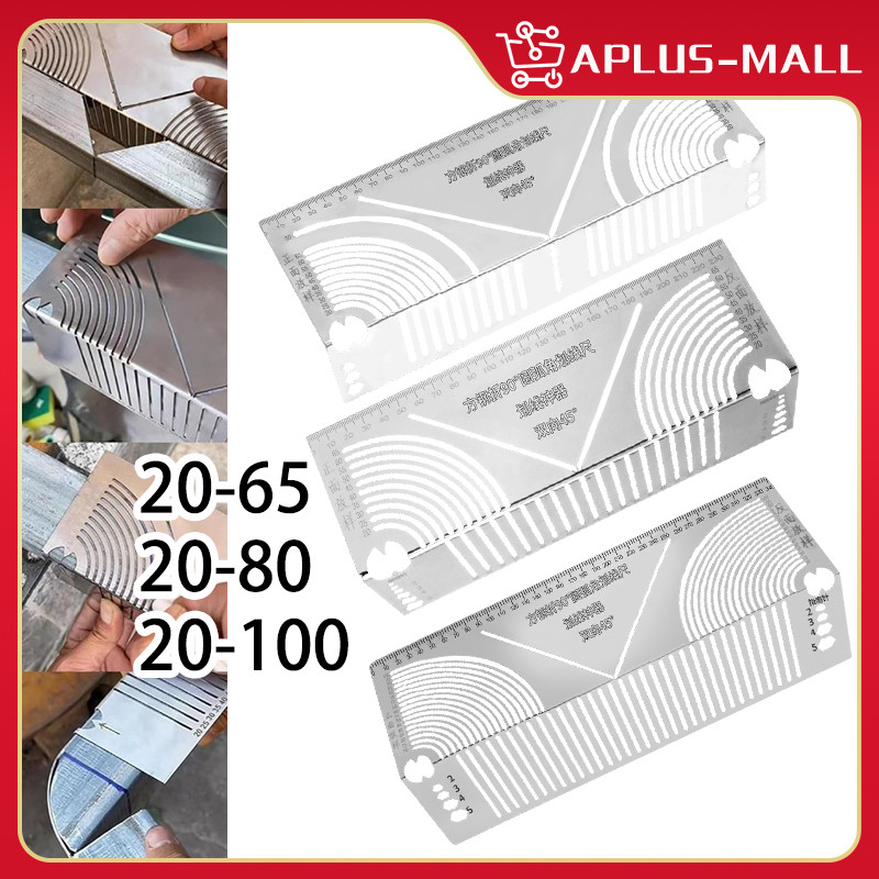 Square Tube Ruler MultiDrawing Ruler Square Tube Rounded Corners For ...