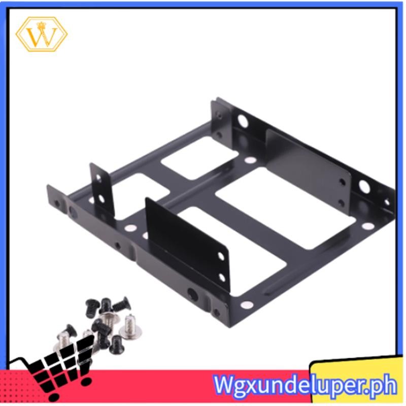 【W】Double Layer SSD Metal Frame 2.5 To 3.5 Internal Mounting Computer ...