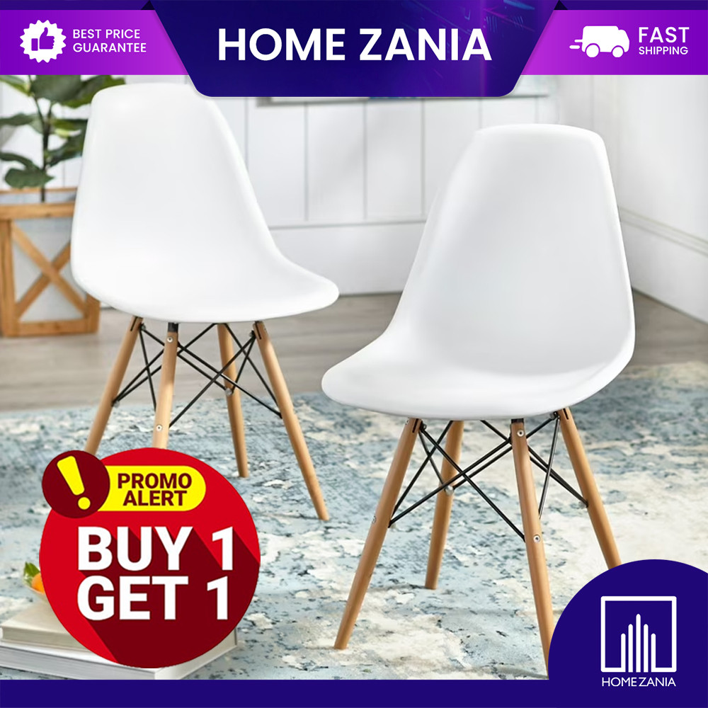 Home Zania BUY 1 TAKE 1 Nordic Style Dining, Office & Lounge Chair ...
