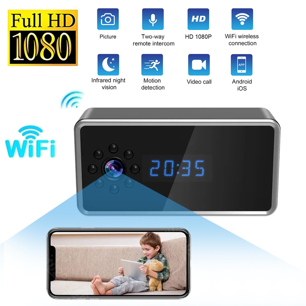 4K High-Definition Mini WiFi Camera, 160 Degree Wide-Angle Home Safety ...