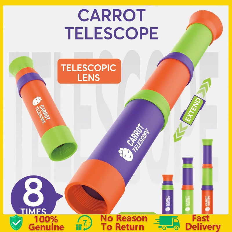 Telescope 8x Single-Tube Design with 3 Adjustable Sections Educational ...