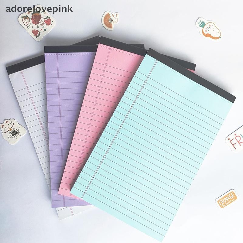 adorelovepink Tearable Legal Pad Office Supplies Ink-proof Tear-off ...