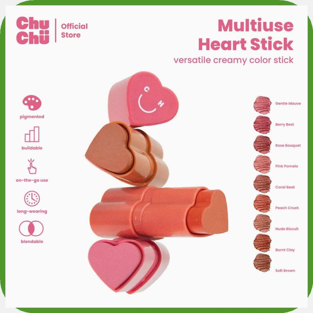 Chu>HY?Chu[DD#Beauty}gl>Multiuse)fM>Heart)GM>Stick | Shopee Philippines