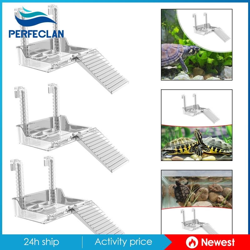 [Perfeclan] Turtle Tank Ramp Tortoise Ramp Reptile Tank Ladder Sturdy ...