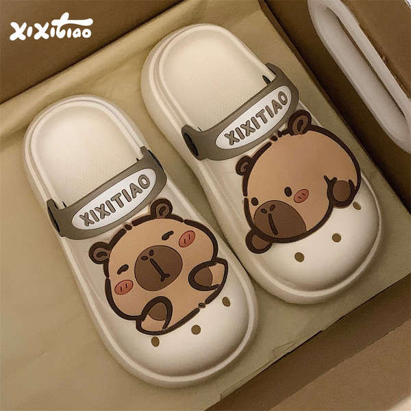 crocs for kids girl crocs Thin strips cute cartoon kids hole shoes eva ...