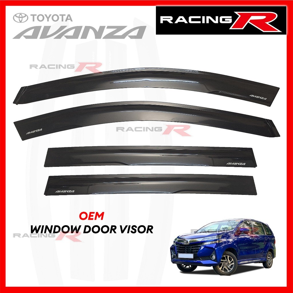 Toyota Avanza 2012 to 2021 OEM Window Door Visor Black Thailand Quality ...
