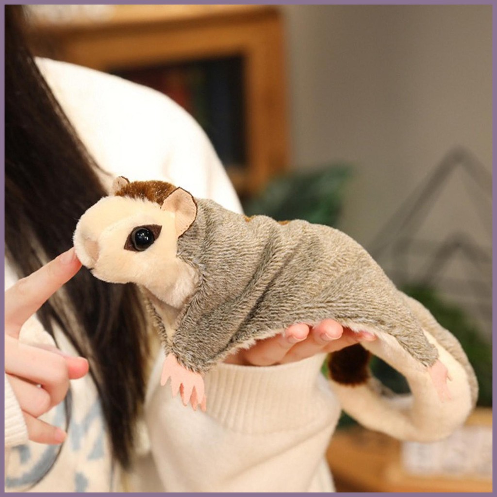 Plush Stuffed Animals Cute Stuffed Sugar Glider Toy Flying Squirrel ...