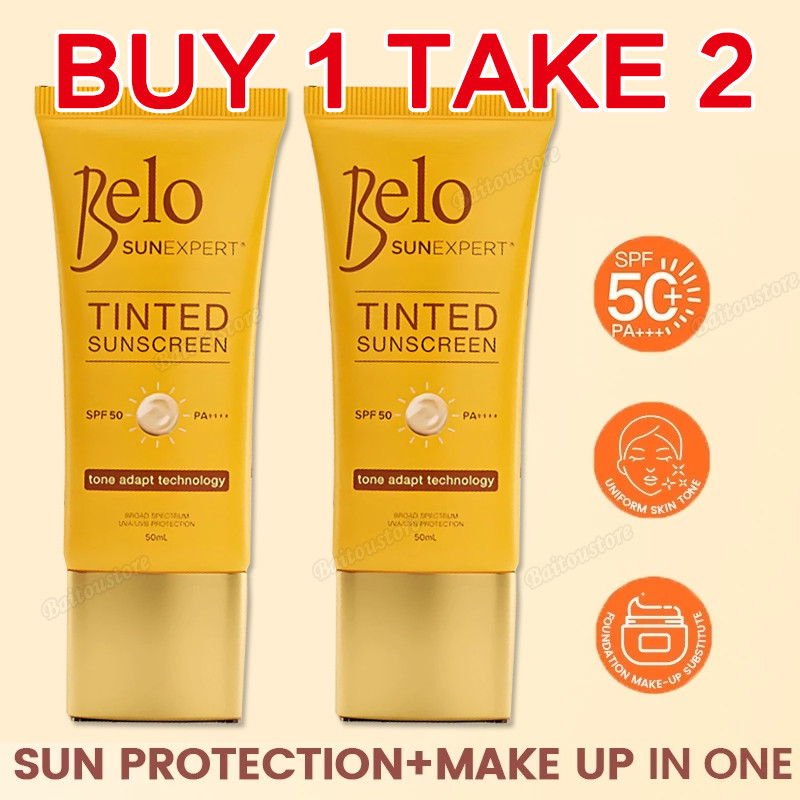 【Buy 1 Take 2 】Belo SunExpert Tinted Sunscreen 50ML SPF 50 PA++++ All ...