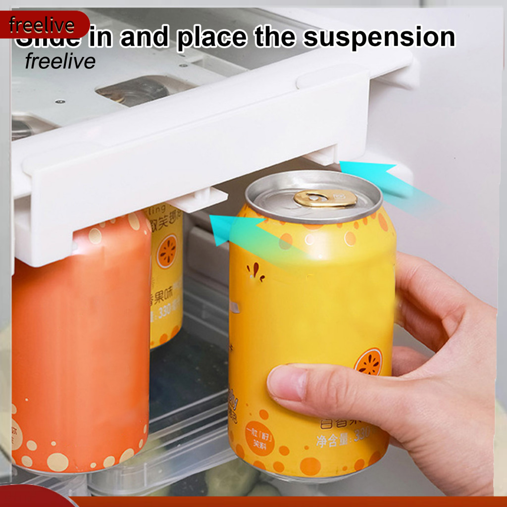 freelive| Beverage Storage Rack Sturdy Refrigerator Organizer Soda ...