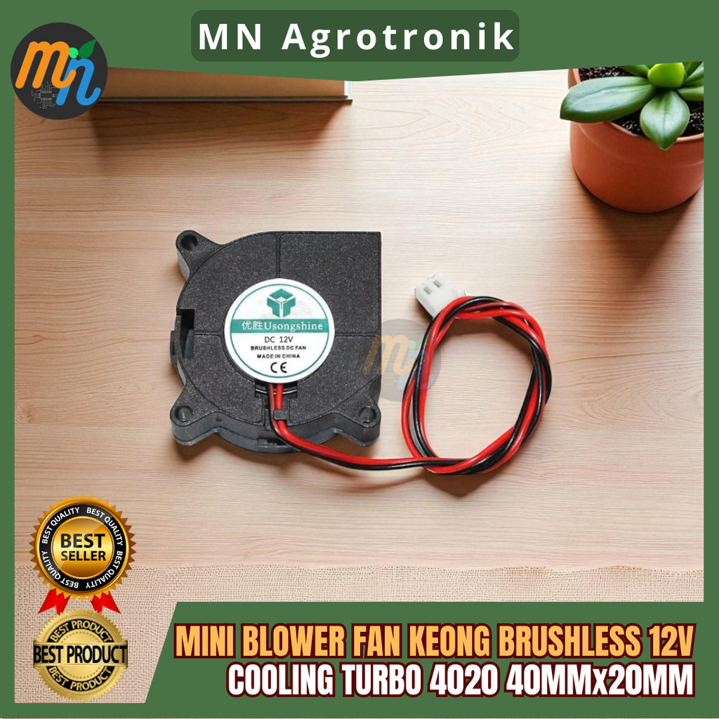 MINI BLOWER FAN KEONG BRUSHLESS 12V COOLER TURBO 4020 40MMx20MM ...
