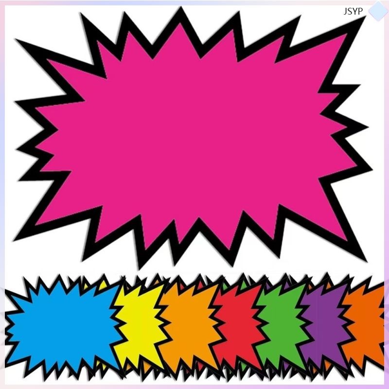 80 Pcs Neon Light Explosive Sticker Price Tag Retail Signs Garage Sale ...