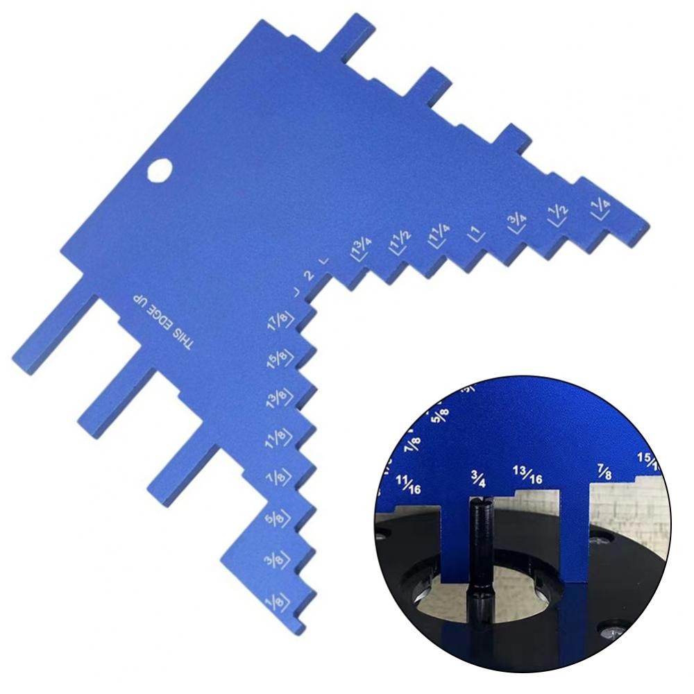 Step Depth Gauge with Precision Markings for Router and Table Saw Setup ...
