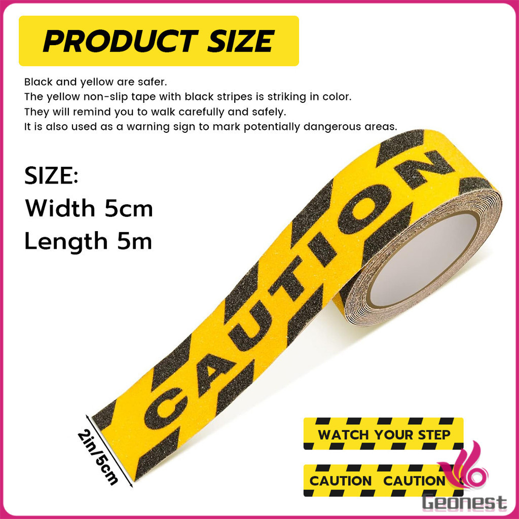 Geonest 5Meters High Friction Anti Slip Tape Indoor Flooring Strips ...
