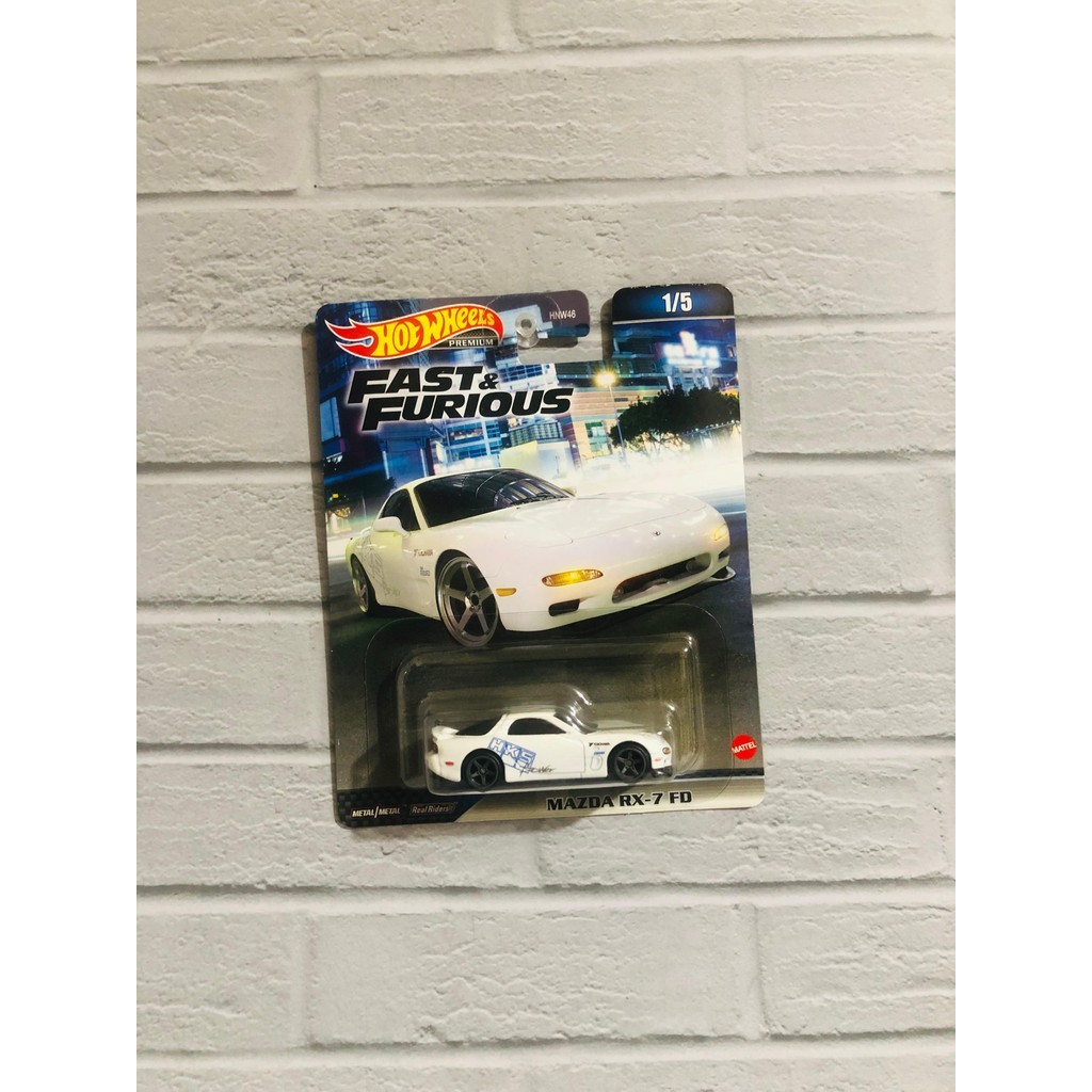 Hkd22 | Hot Wheels Premium Fast & Furious Mazda RX7 FD HKS - Racing Car ...
