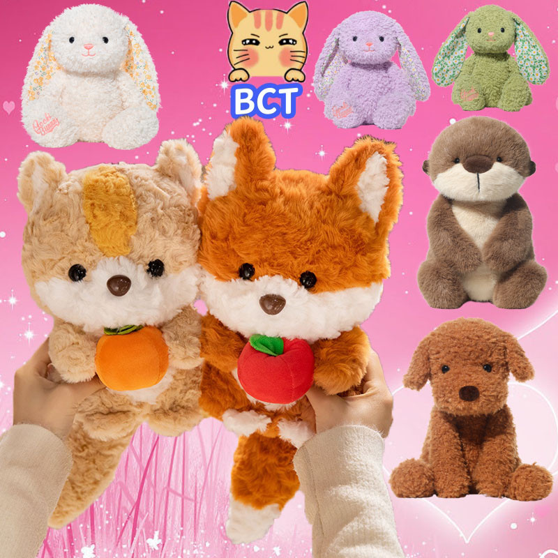 BCT Fox, sea otter, golden retriever, plush toy, cute squirrel doll ...