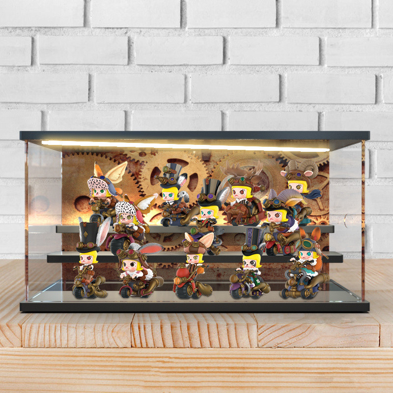 Display box suitable POPMART Pop mart MOLLY Steampunk Animal Motorcycle ...