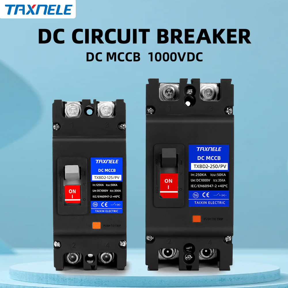 DC MCCB 2P 1000V DC Solar Molded Case Circuit Breaker MCCB Overload ...
