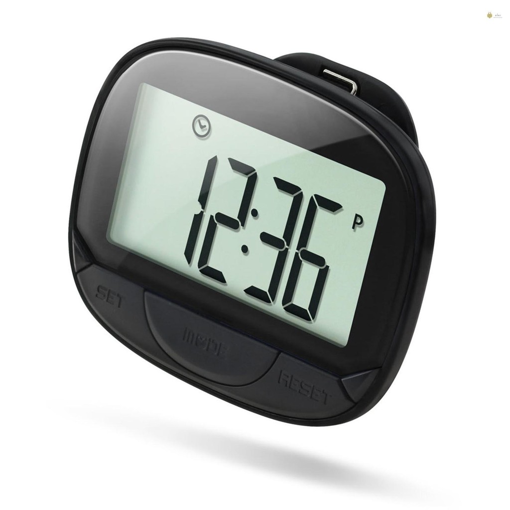 Elec)Multi-functional Step Counter 3D Pedometer with Clip for Fitness Tracker for Tracking Steps ...