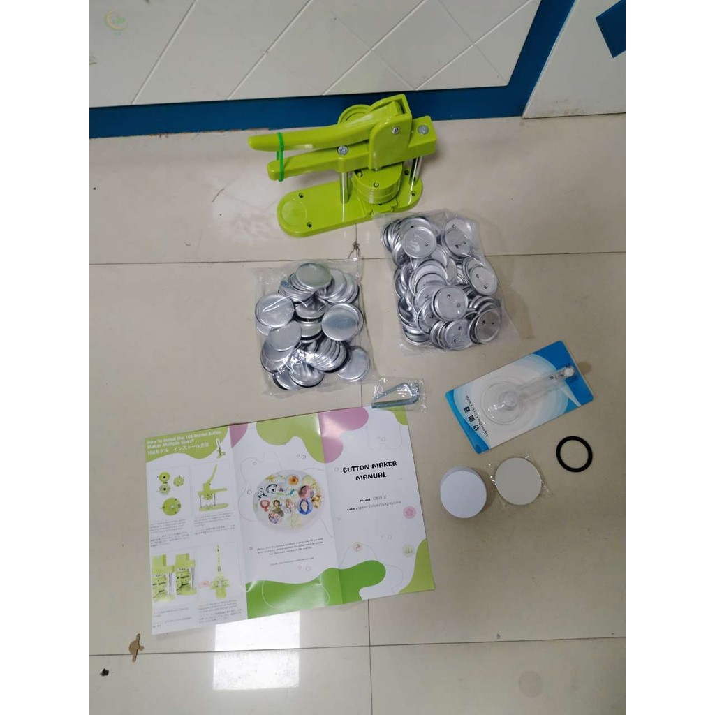 IU Button Maker Machine Installation-Free 25mm DIY Button Maker Press ...