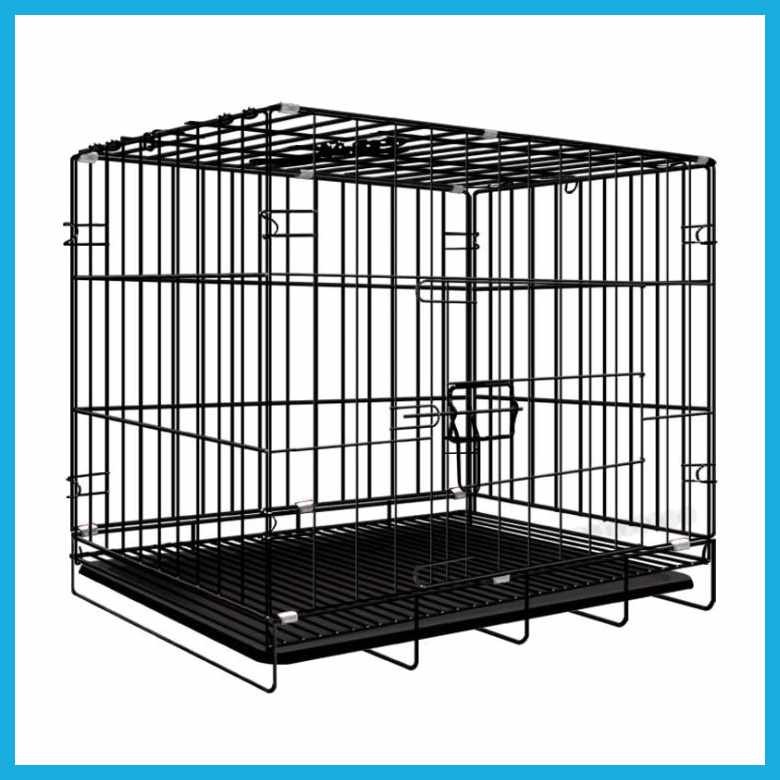 Foldable-Ck)Dog&cd&Cage&Pet&Cage&with∨Poop&Tray&Heavy Duty Dog cat cage ...