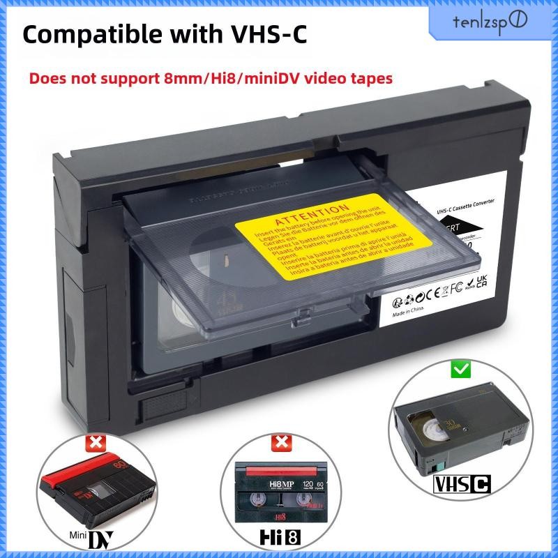 [tenlzsp0] Cassette Adapter 12mm c to VHS VHS Tapes VHS to Digital ...