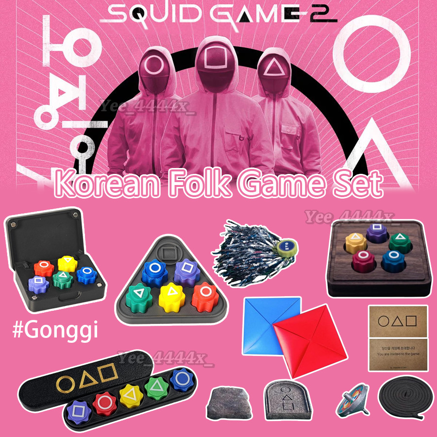 Korean Folk Game Set Squid Game 2 Gonggi Stones Game Set Korean ...