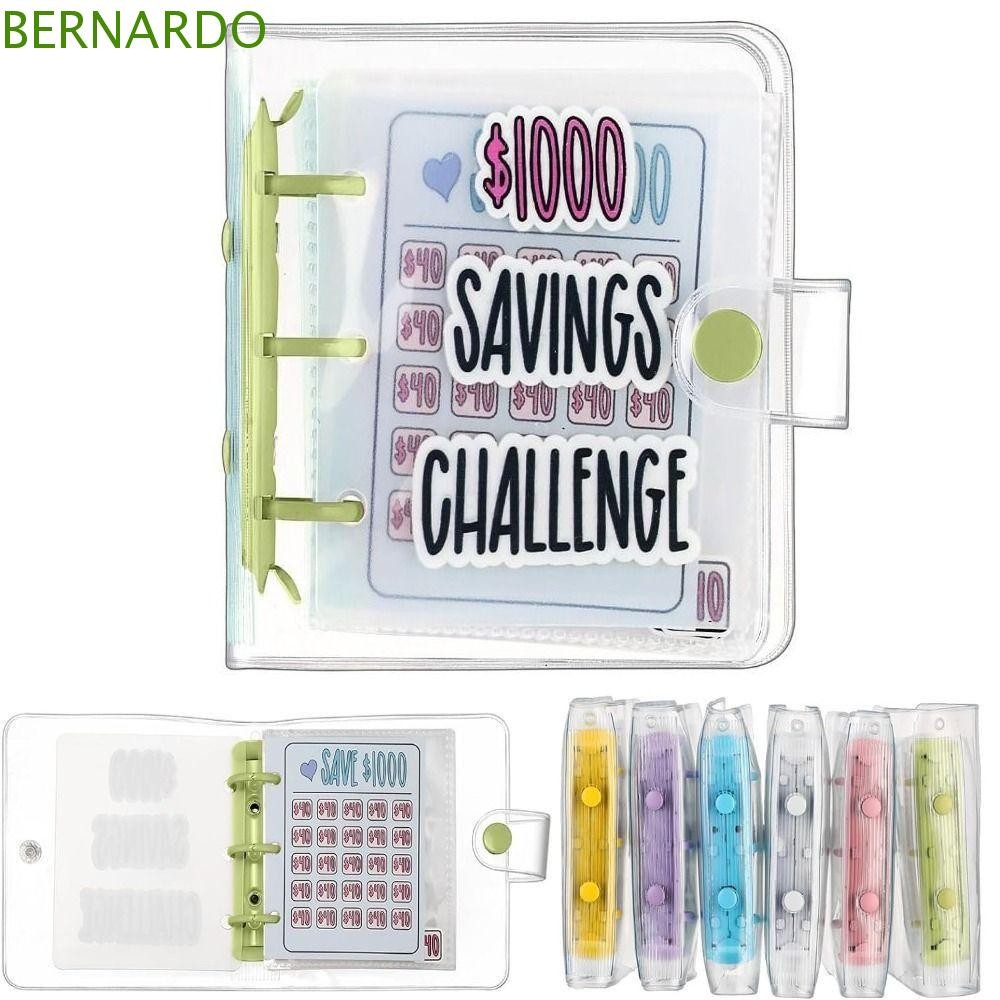 BERNARDO1 Money Saving Binder, Mini PVC Savings Challenges Book, New ...