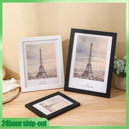 4R/5R Picture Frame With Stand Wooden Wall Decor Photo Frame Picture ...